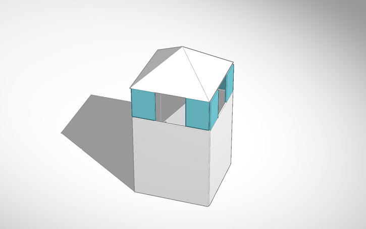3D design snow and ice tower - Tinkercad