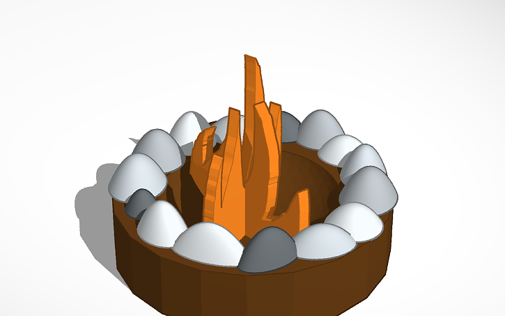 3D design Campfire - Tinkercad