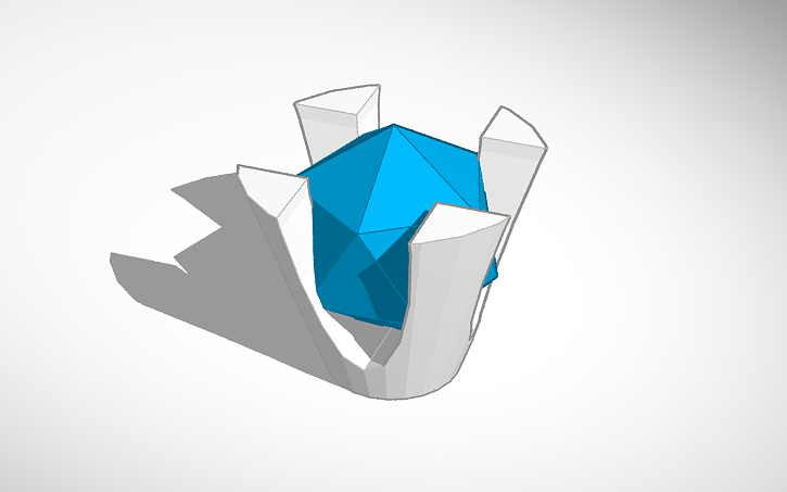 3D design Gem sword pomel - Tinkercad