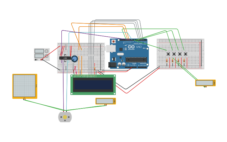 Circuit design Elevador 4 Andares | Tinkercad