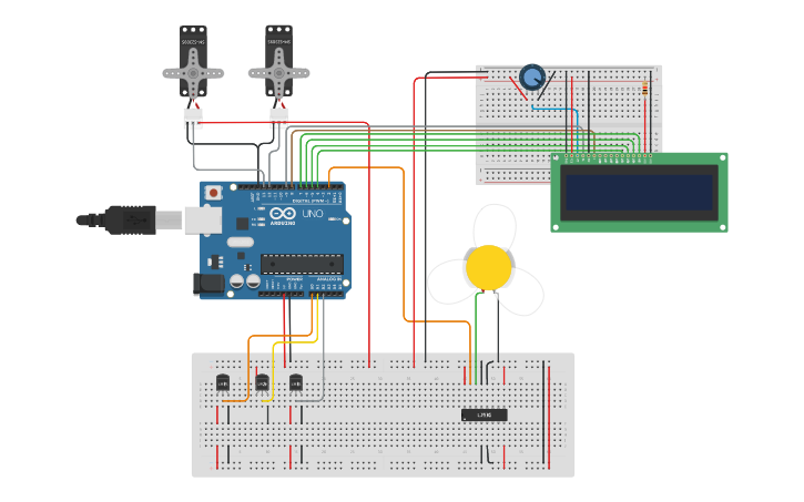 Circuit Design Watering System Tinkercad