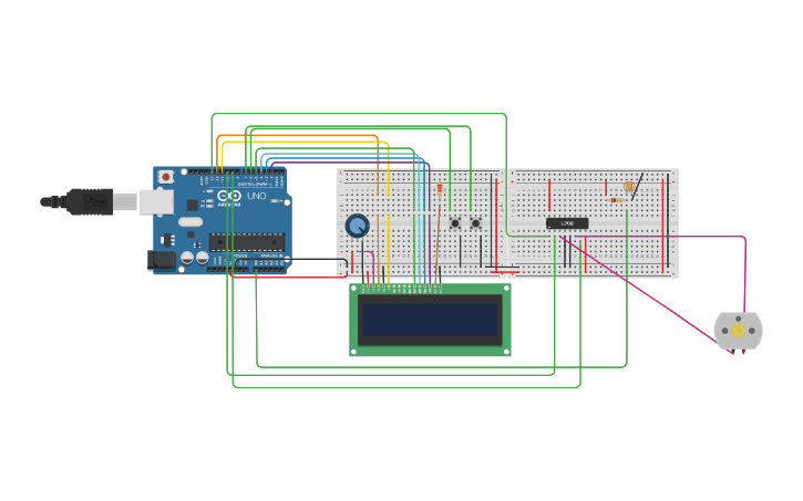 Circuit Design Dc Motor Controll Using Pthotoresistor Tinkercad