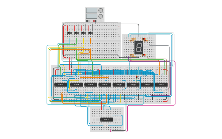 Circuit design Trab int. circuitos Quinquim - Tinkercad