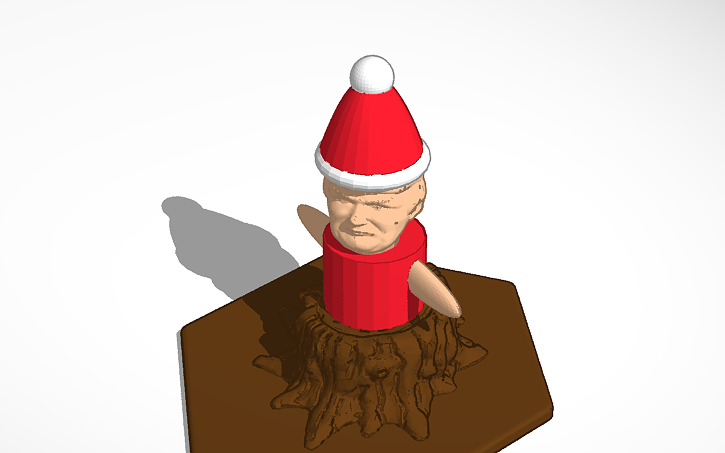 3D design Trump on a Stump - Tinkercad