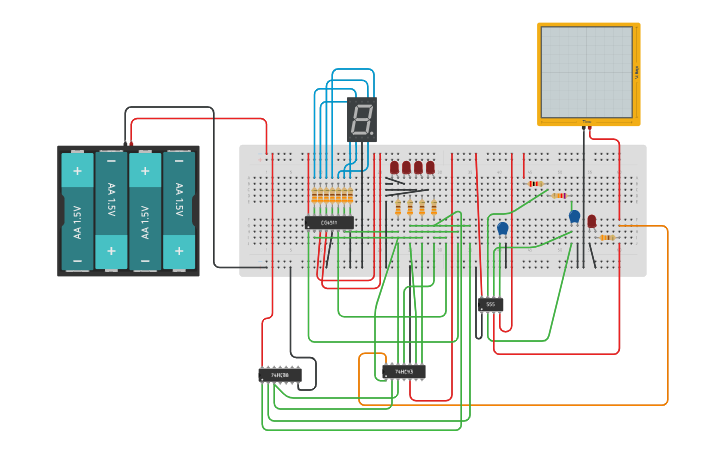 Circuit design DIGEC Lab 8 Task 3 | Tinkercad Circuit design DIGEC Lab 8 Task 3 | Tinkercad