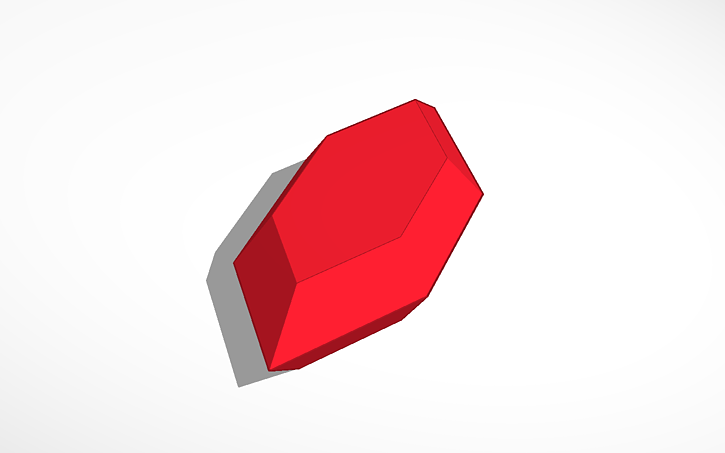 3D design Legend of Zelda Rupee - Tinkercad