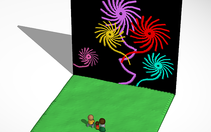 3D design New Year's Fireworks - Tinkercad