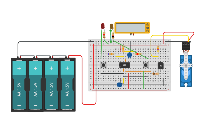 Circuit Design Copy Of Servo Motor Control Using 555 Timer Tinkercad