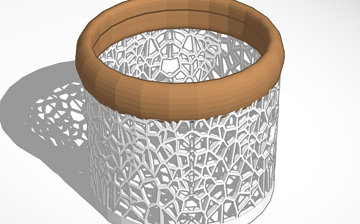 3d Design Voronoi Desk Cup Tinkercad