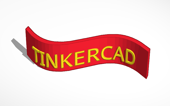 3D Design Adding Text To The Curved Shape Original Tinkercad 3d-design-adding-text-to-the-curved-shape-original-tinkercad