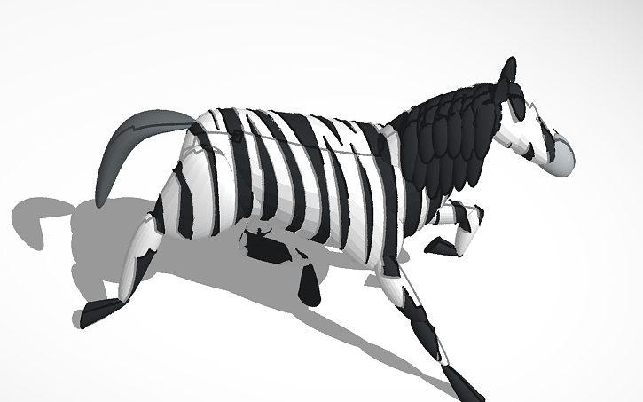 3D design Zebra🦓🦓🦓 | Tinkercad