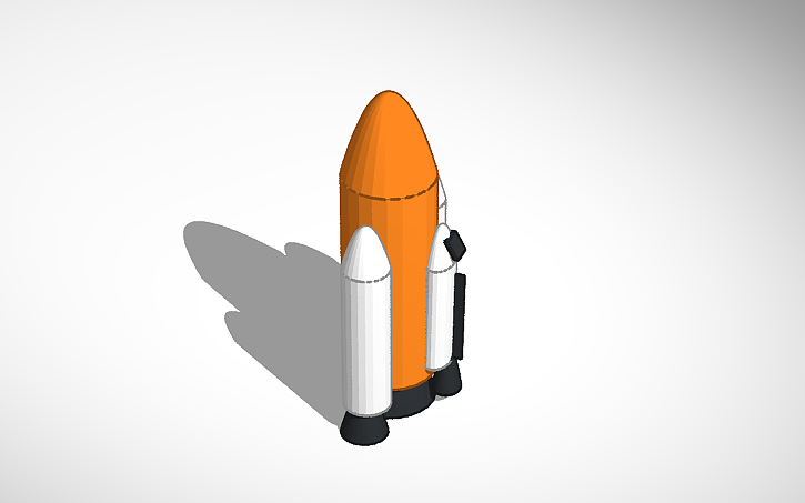 3D design rocket - Tinkercad
