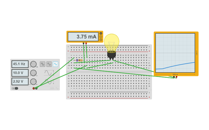 Circuit design circuit analysis using basic components - Tinkercad