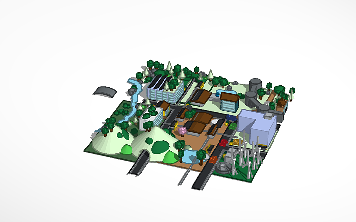 3D design Copy of Sustainable city - Tinkercad