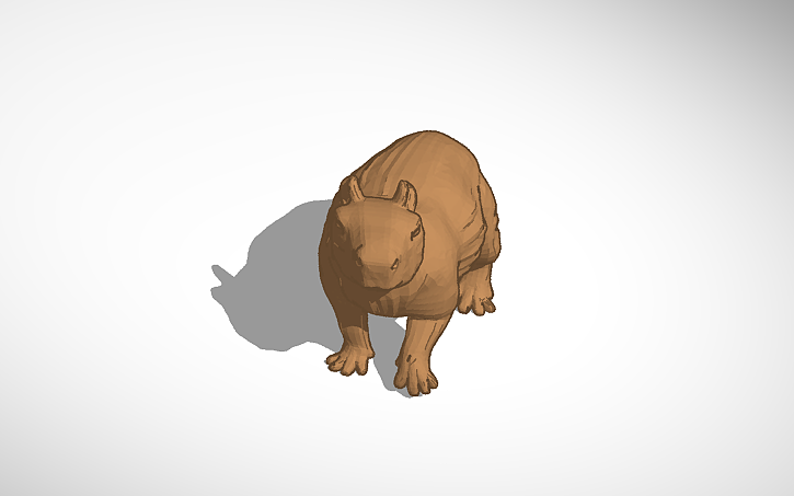 3D design Capybara - Tinkercad