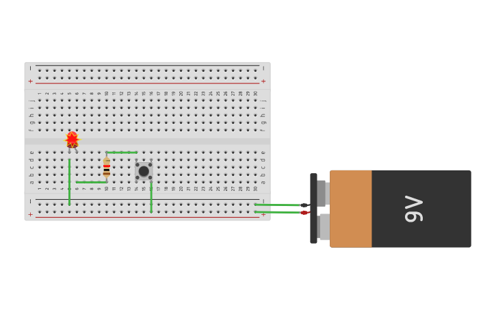 Circuit design Circuito con placa y Arduino 4 | Tinkercad