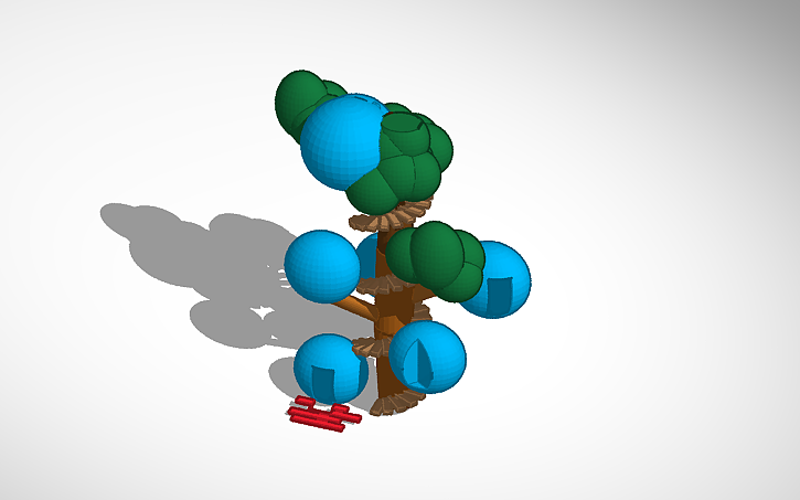 3D design tree hotel | Tinkercad