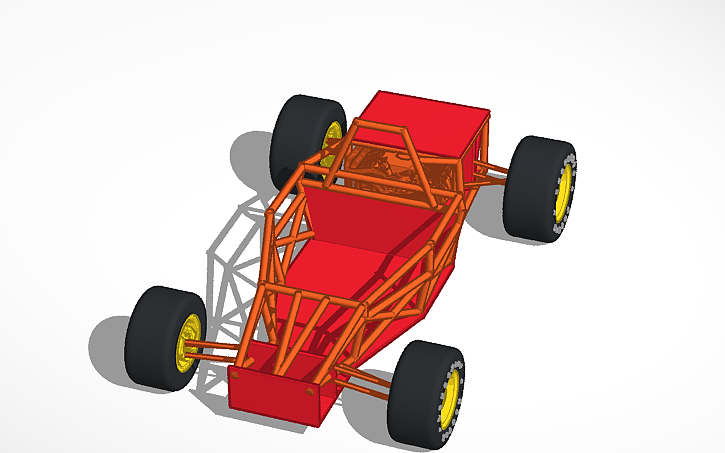 3D design Compact Formula Car Chassis - Tinkercad