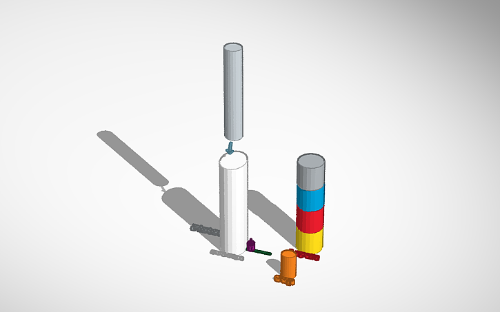 3D design Water Filter - Tinkercad