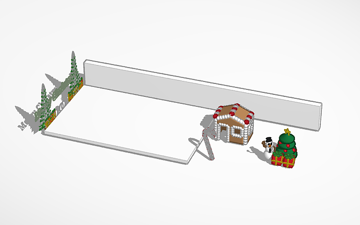 3D design Running Christmas - Tinkercad