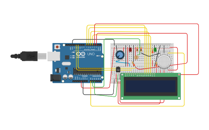 Circuit design Monitor plants - Tinkercad