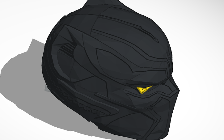 3D design Copy of Black Panther Mask | Tinkercad