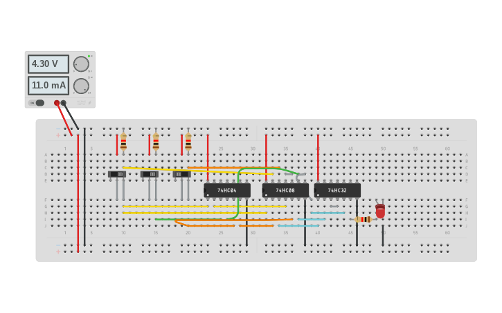 Circuit design 2.1.3 AOI Logic Implementation - Tinkercad