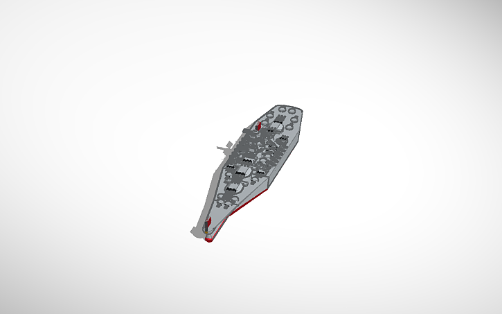 3D design Design A-150 Battleship (Super Yamato) - Tinkercad
