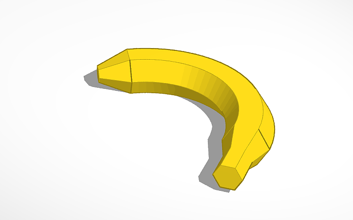 3D design Banana - Tinkercad