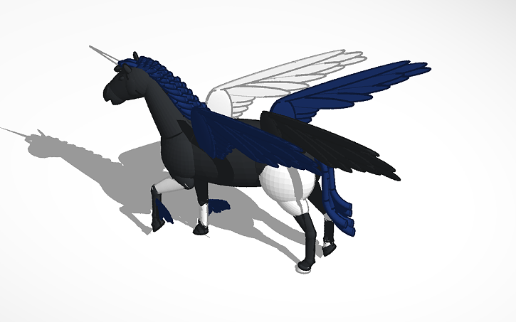 3D design Unicorn - Tinkercad