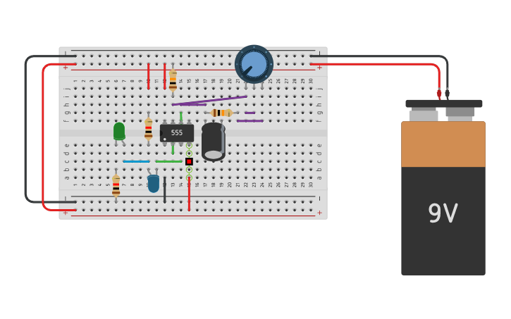 Circuit Design 555 Con Timer Tinkercad