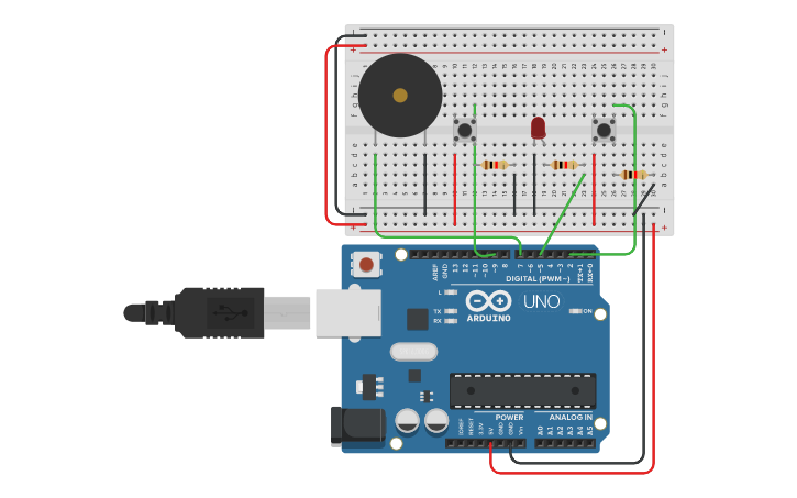 Circuit Design Arduino Alarm Tinkercad