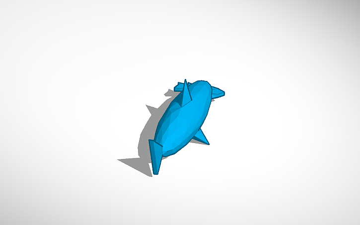 3D design Low-Poly Shark - Tinkercad