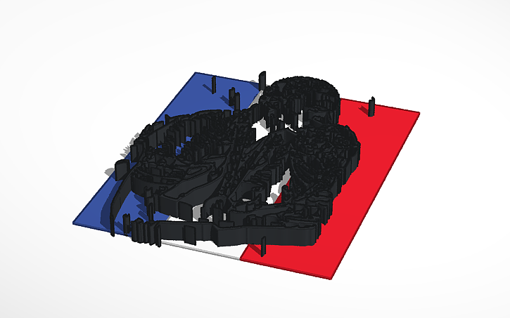 3D design Mbappe - Tinkercad