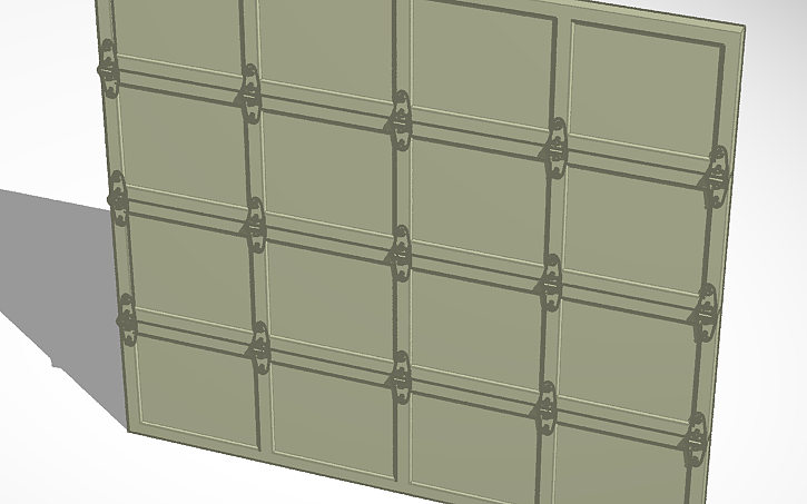 3D design Garage Door - Tinkercad