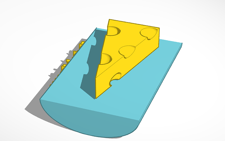 3d Design Block Of Cheese Tinkercad