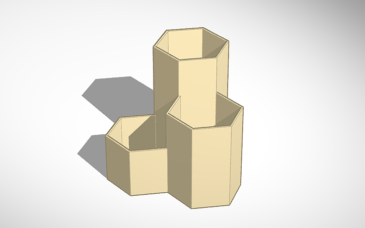 3D design Desk tidy - Tinkercad