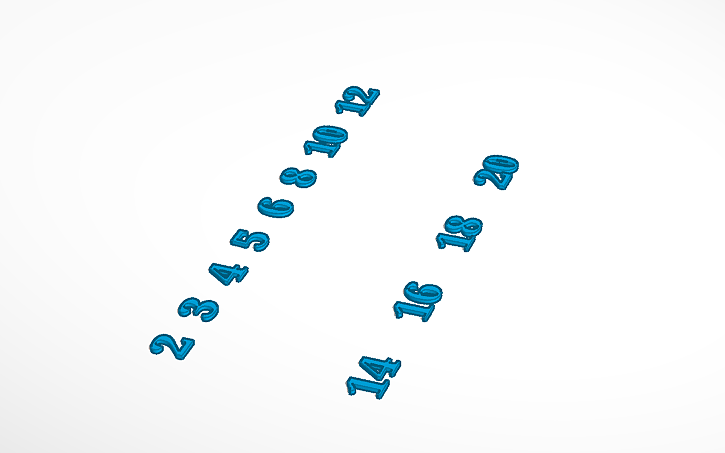 3D design Radiuslehren 2mm - Tinkercad
