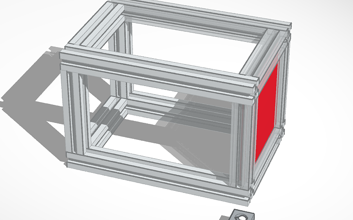 3D design Aluminum Extrusion Box | Tinkercad