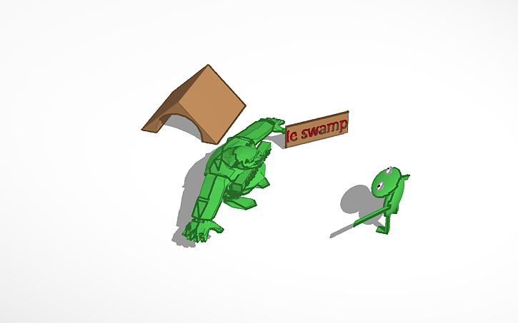 3D design wideverse s1 ep.1 - wide kermit approaches shrek's swamp ...