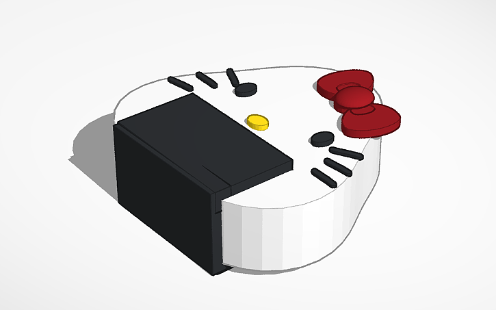 3D design hello kitty onigiri - Tinkercad