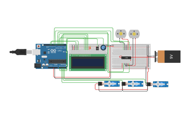 Circuit design temperatura y ph | Tinkercad