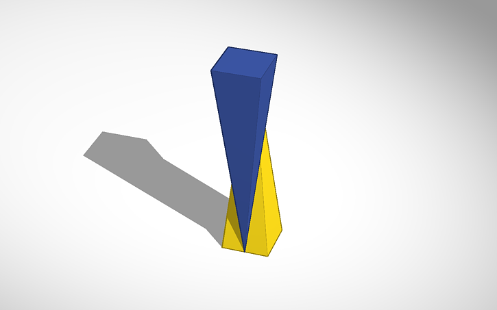 3D design Square Pyramid Box - Tinkercad