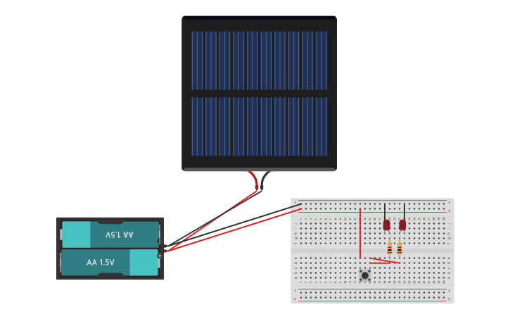 Circuit design Panel Solar - Tinkercad