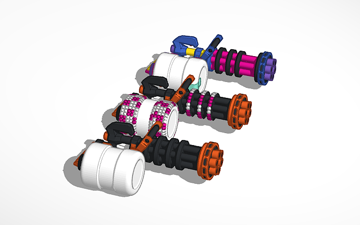 3D design Splatoon Heavy Splatling - Tinkercad