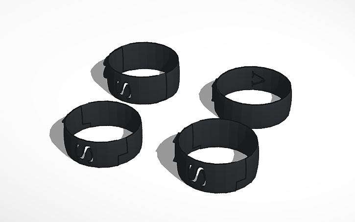 3D design Rings - Tinkercad