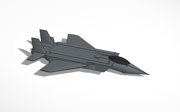 3D design fighter jet - Tinkercad