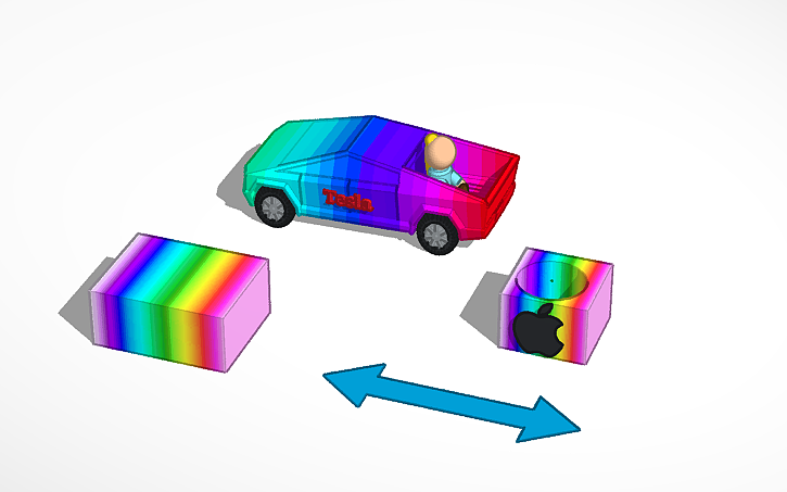 3D design tesla cyber truck | Tinkercad