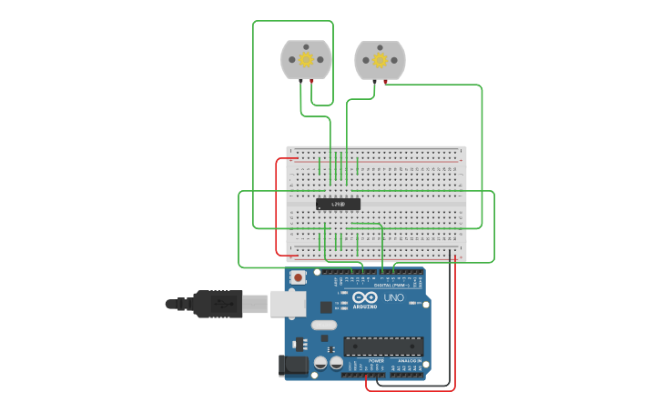 Circuit design Wheels - Tinkercad