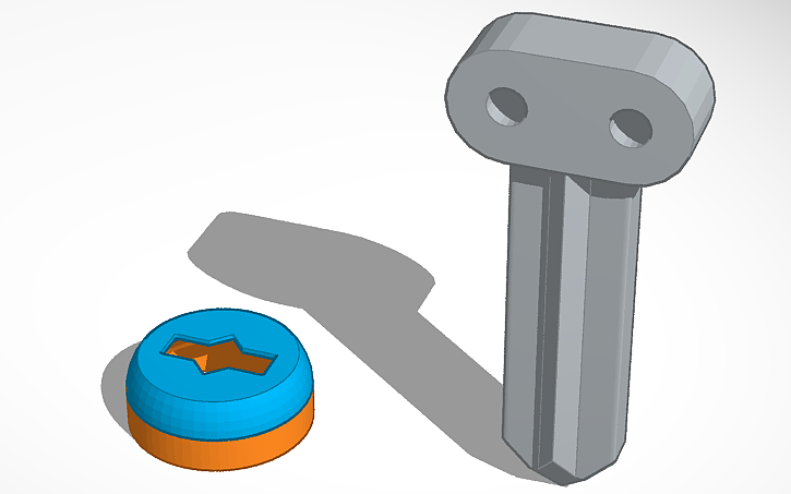 3D design Key and Keyhole - Tinkercad